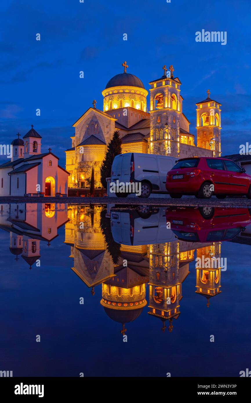 Podgorica, Montenegro - 12 FEB 2024: The Cathedral of the Resurrection ...