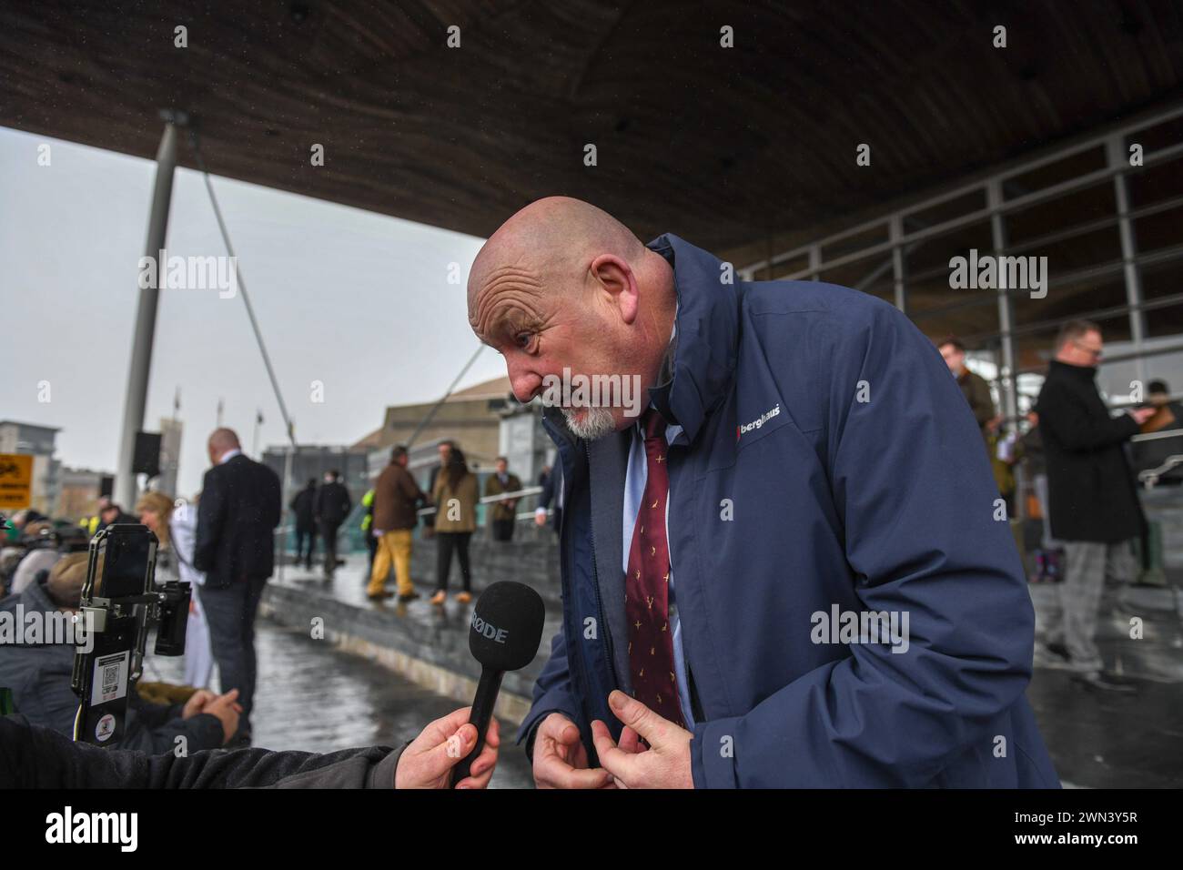 29th February 2024, Cardiff, Wales. Pictured is Welsh Conservative ...