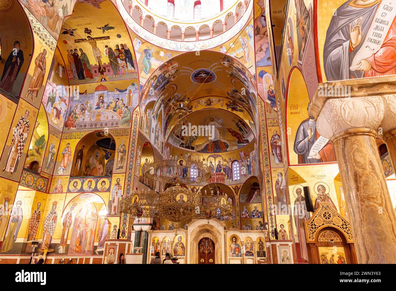 Podgorica, Montenegro - 12 FEB 2024: The Cathedral of the Resurrection ...