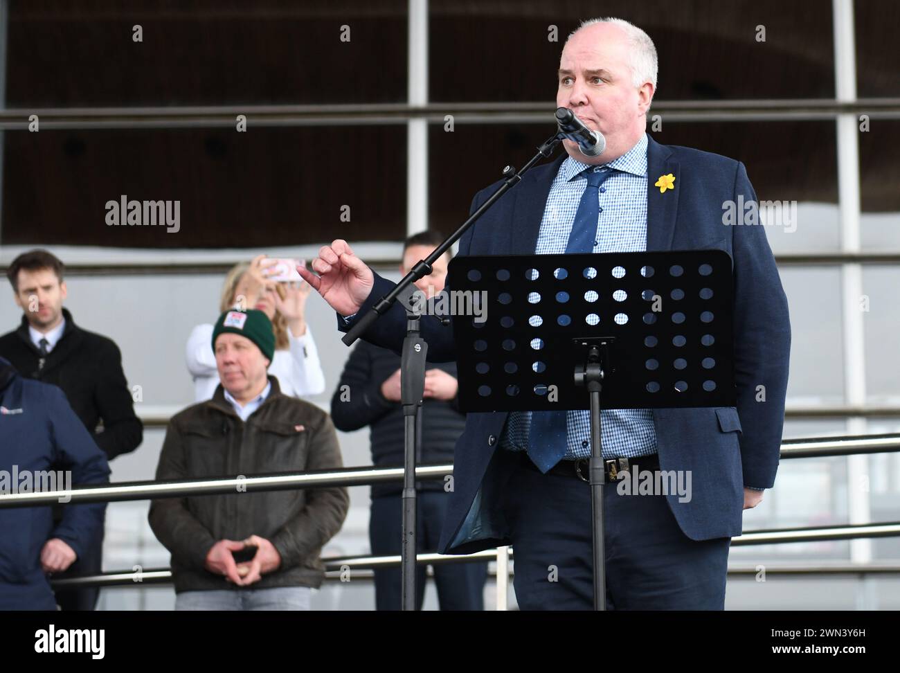 29th February 2024, Cardiff, Wales. Pictured is Welsh Conservative ...