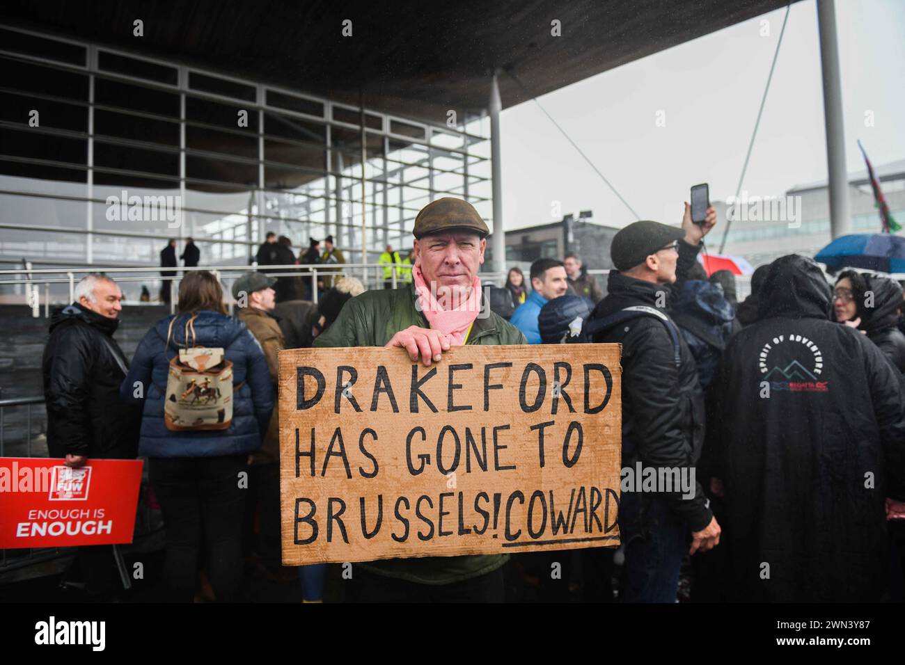 29th February 2024, Cardiff, Wales. Pictured is celebrity farmer ...