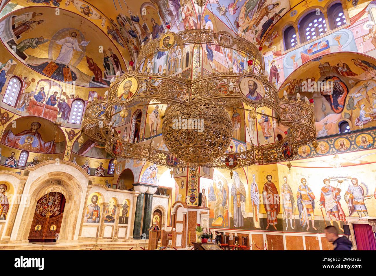 Podgorica, Montenegro - 12 FEB 2024: The Cathedral of the Resurrection ...