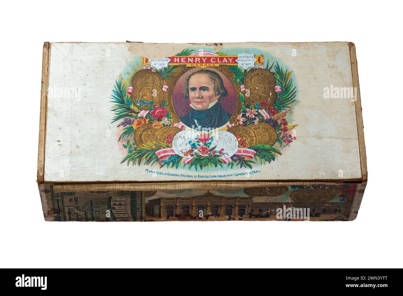old vintage Henry Clay Habana cigar box - Miembro de la Academia ...