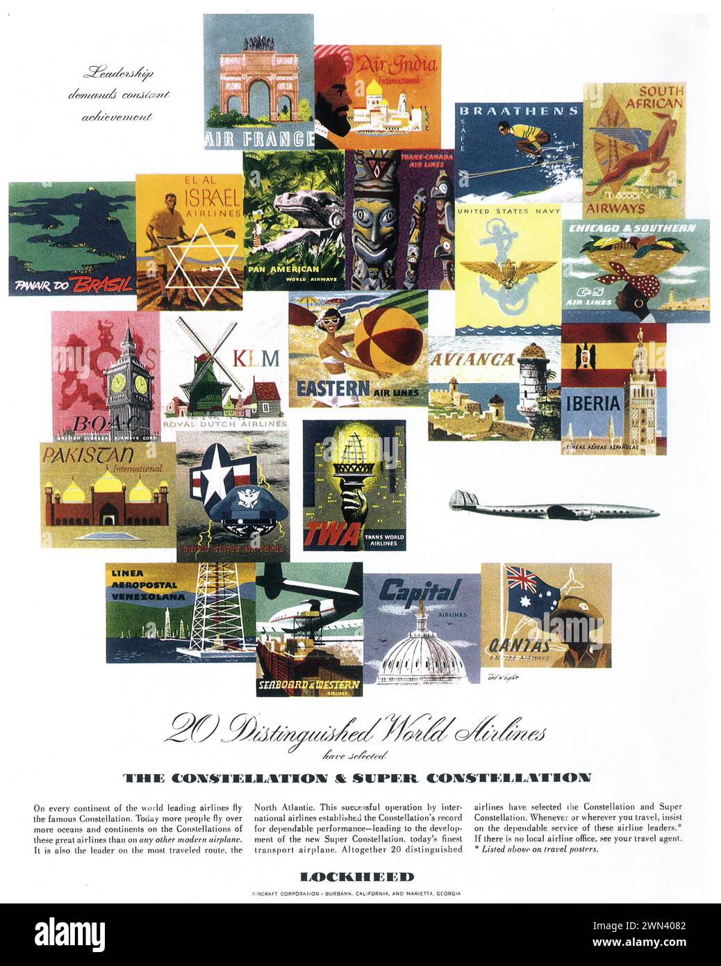 Lockheed super constellation aircraft hi-res stock photography and ...