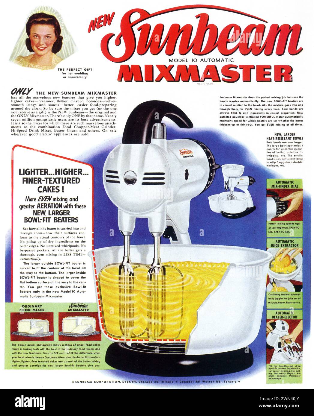 1951 Sunbeam mixmaster print ad Stock Photo - Alamy