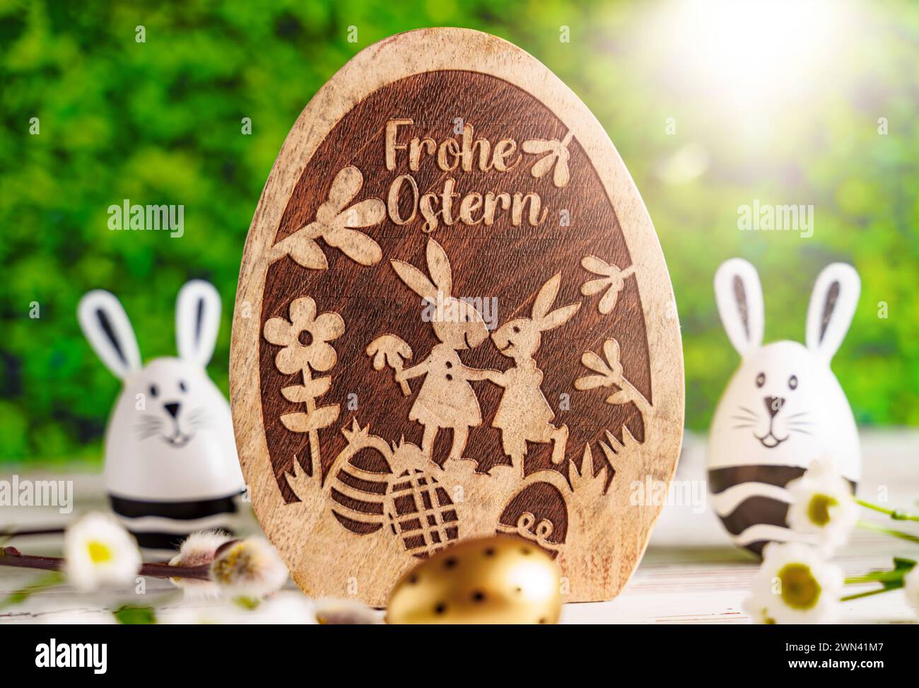 Augsburg, Bavaria, Germany - February 28, 2024: Happy Easter Greeting ...