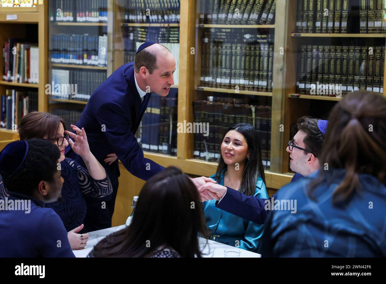 The Prince of Wales meets with young people affected by anti-Semitism, together with Holocaust ...