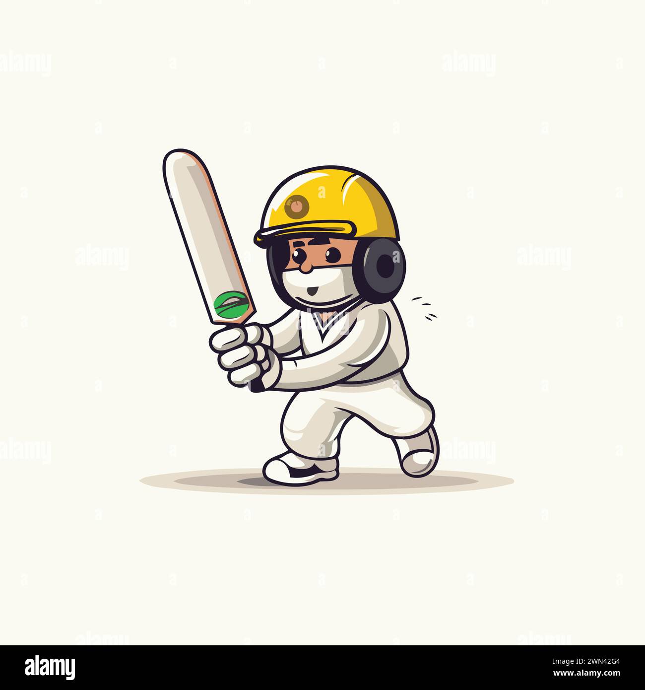 Cartoon cricket match Stock Vector Images - Alamy