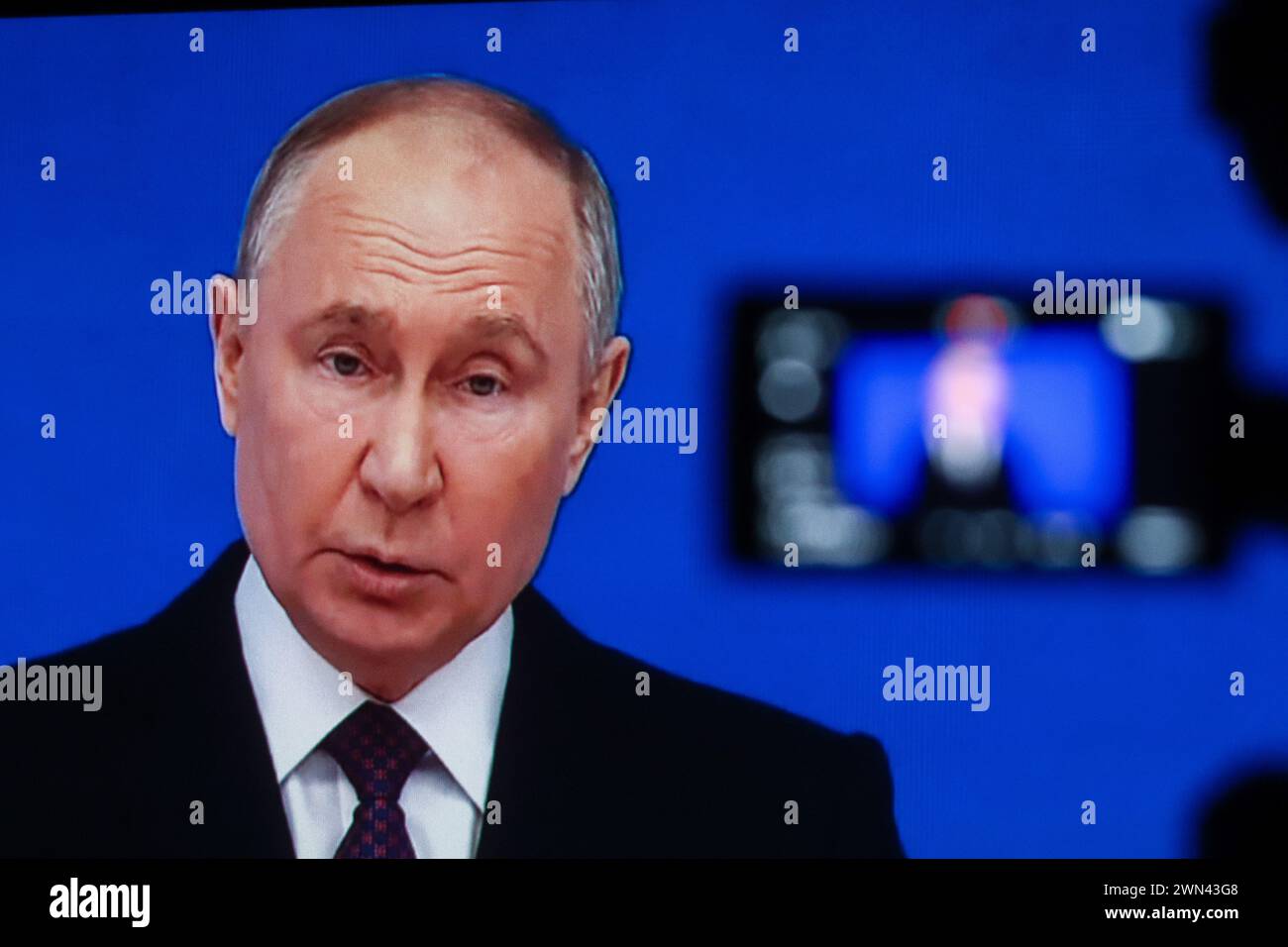 St. Petersburg, Russia. 29th Feb, 2024. Russian President Vladimir ...