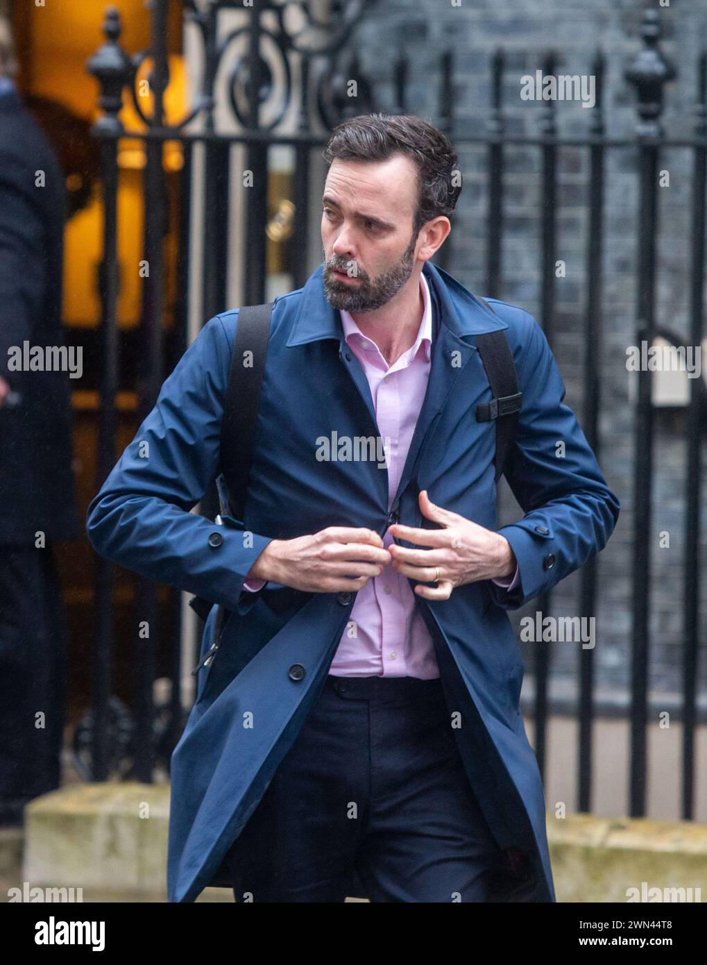 London, England, UK. 29th Feb, 2024. ISAAC LEVIDO is seen in Downing ...