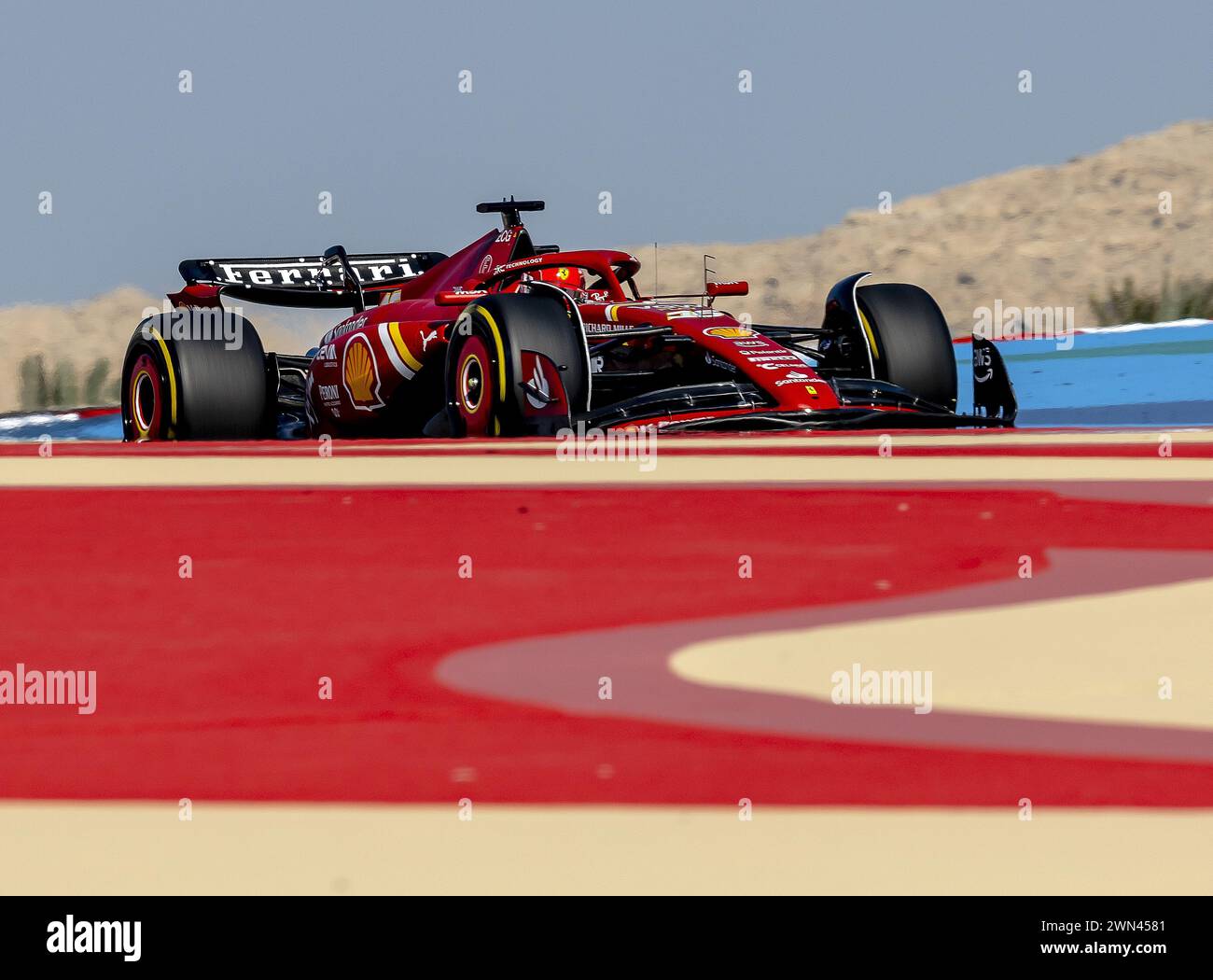 BAHRAIN - Charles Leclerc (Ferrari) during the first free practice at ...
