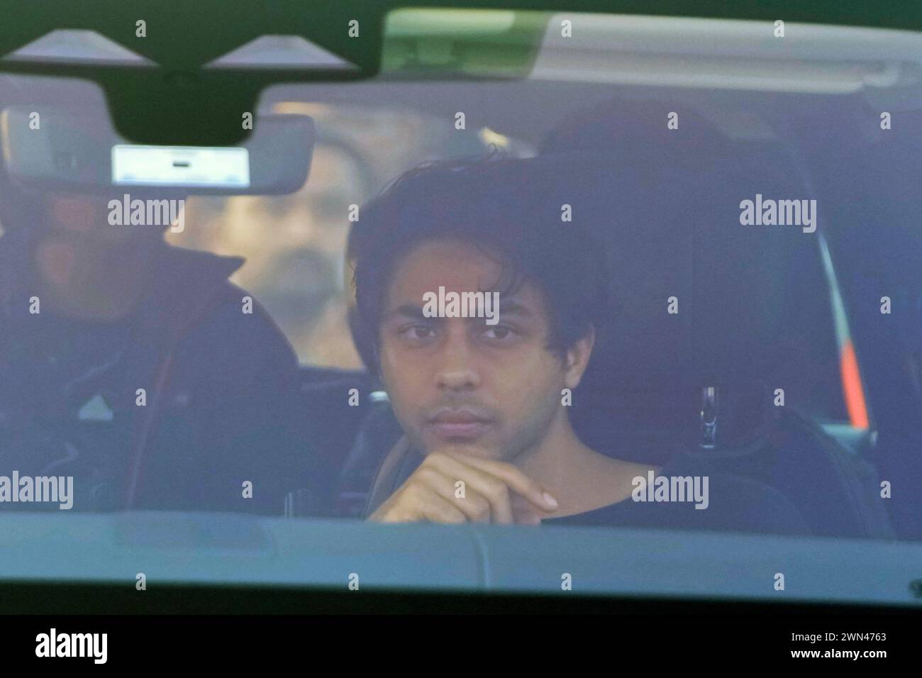 Aryan Khan, son of Bollywood actor Shah Rukh Khan leaves the airport in ...