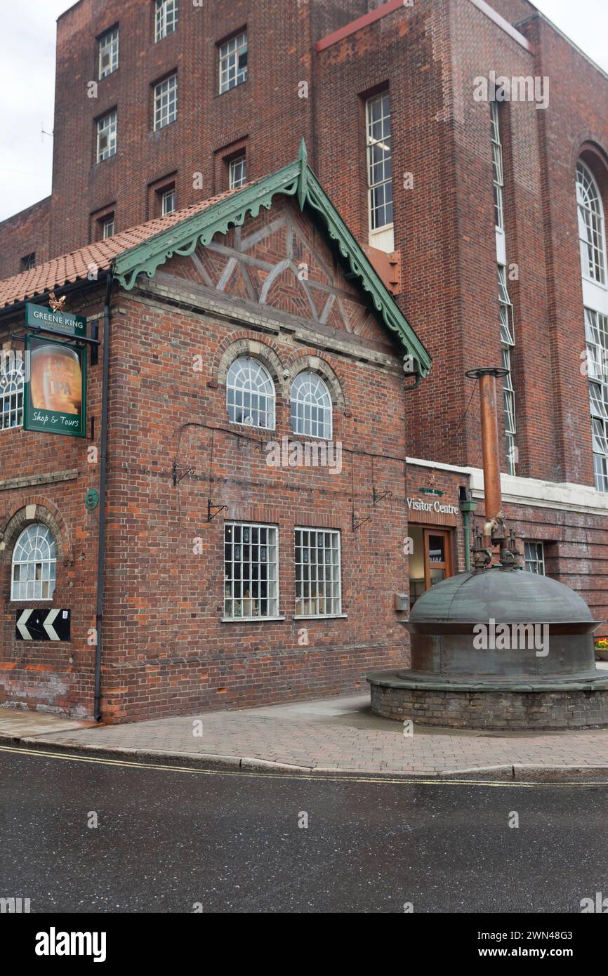 Bury St.Edmunds, the Greene King Brewery museum Stock Photo - Alamy