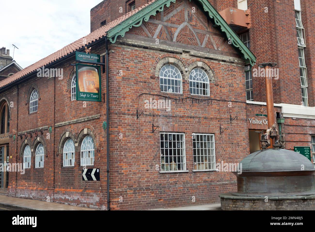 Bury St.Edmunds, the Greene King Brewery museum Stock Photo - Alamy