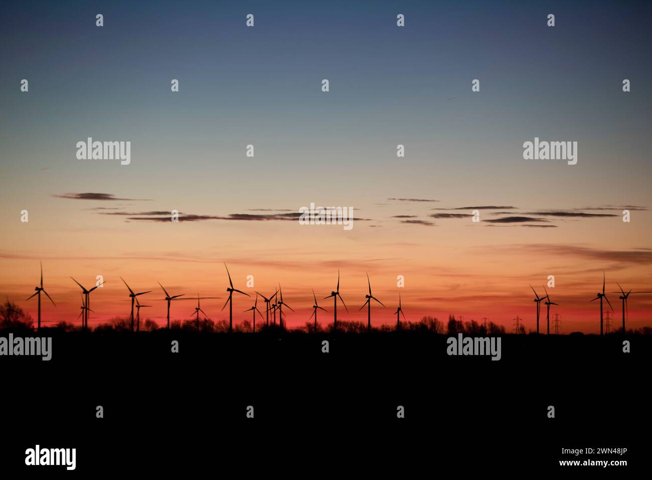 17/11/21 Tween Bridge wind farm, also known as Tween Bridge Moor ...