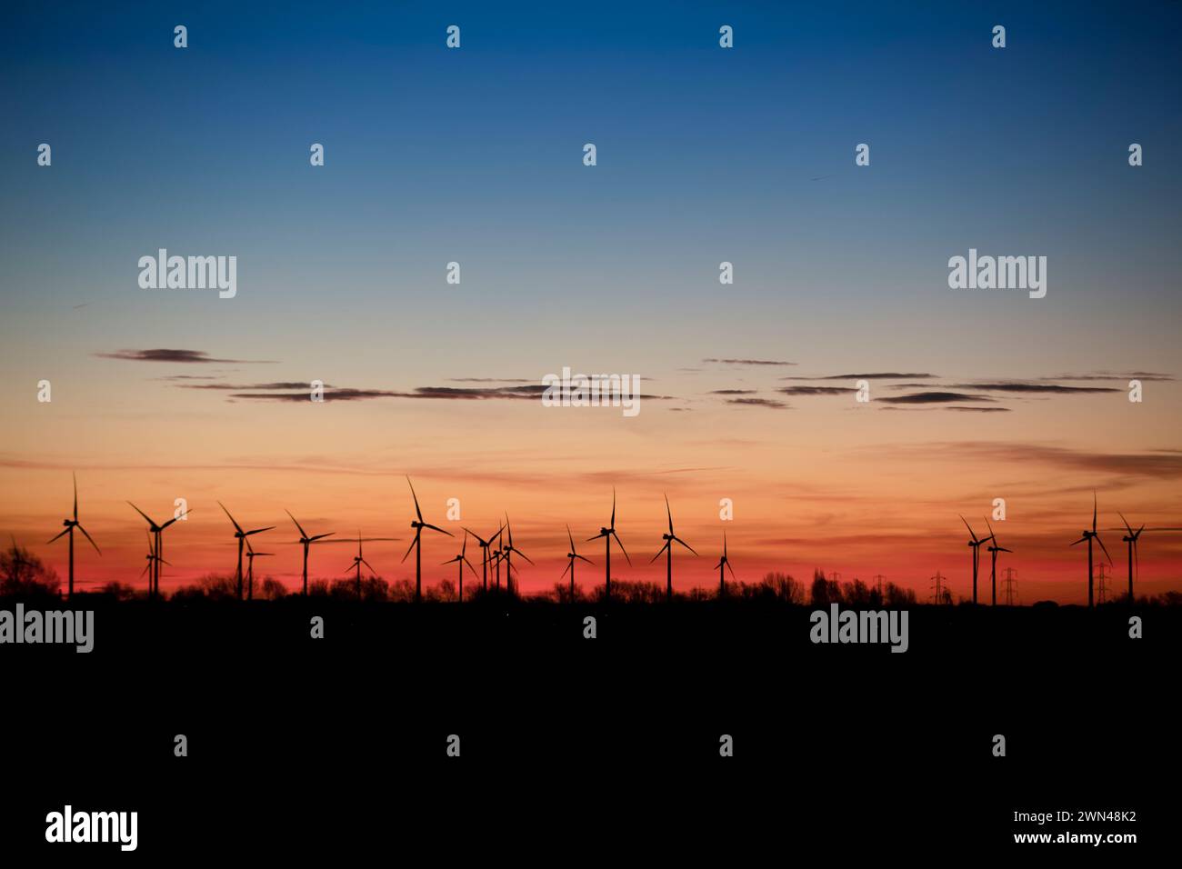 17/11/21 Tween Bridge wind farm, also known as Tween Bridge Moor ...