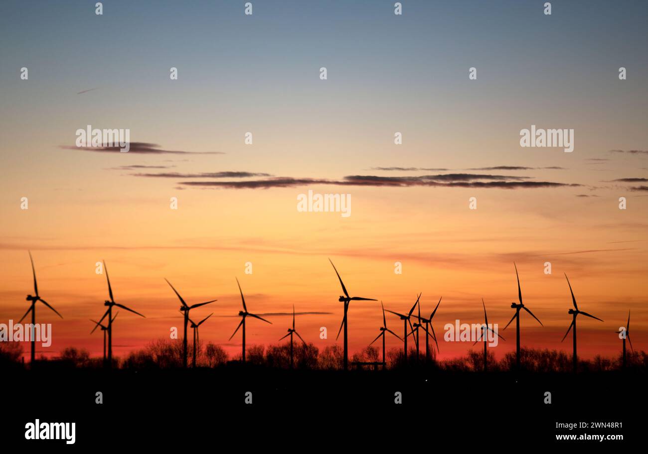 17/11/21 Tween Bridge wind farm, also known as Tween Bridge Moor ...
