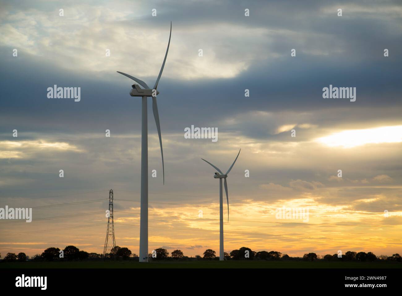 17/11/21 Tween Bridge wind farm, also known as Tween Bridge Moor ...