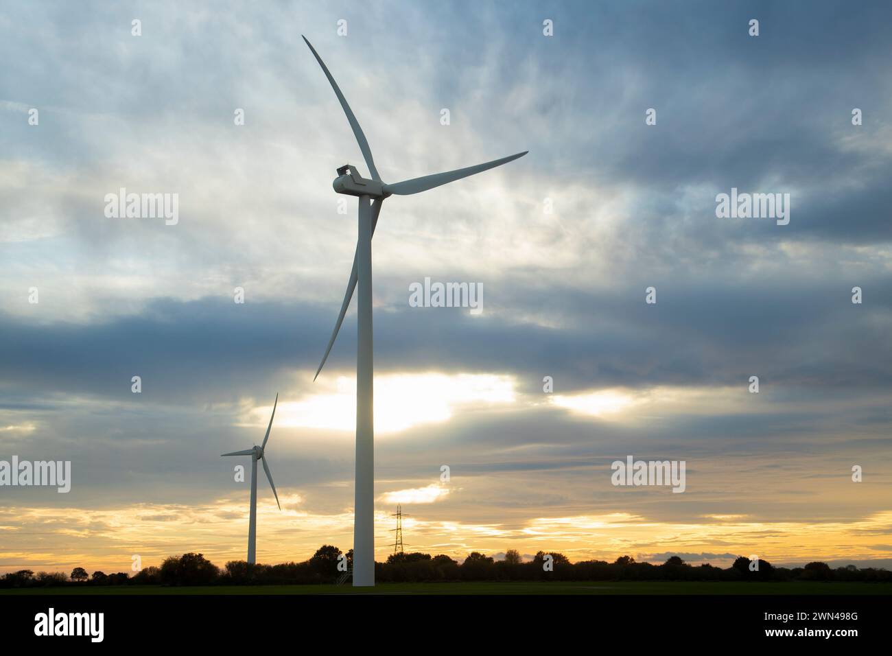 17/11/21 Tween Bridge wind farm, also known as Tween Bridge Moor ...