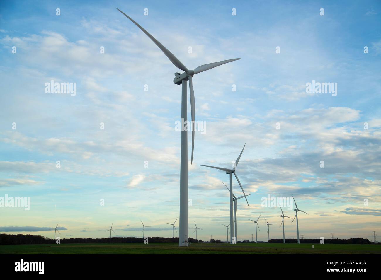 17/11/21 Tween Bridge wind farm, also known as Tween Bridge Moor ...