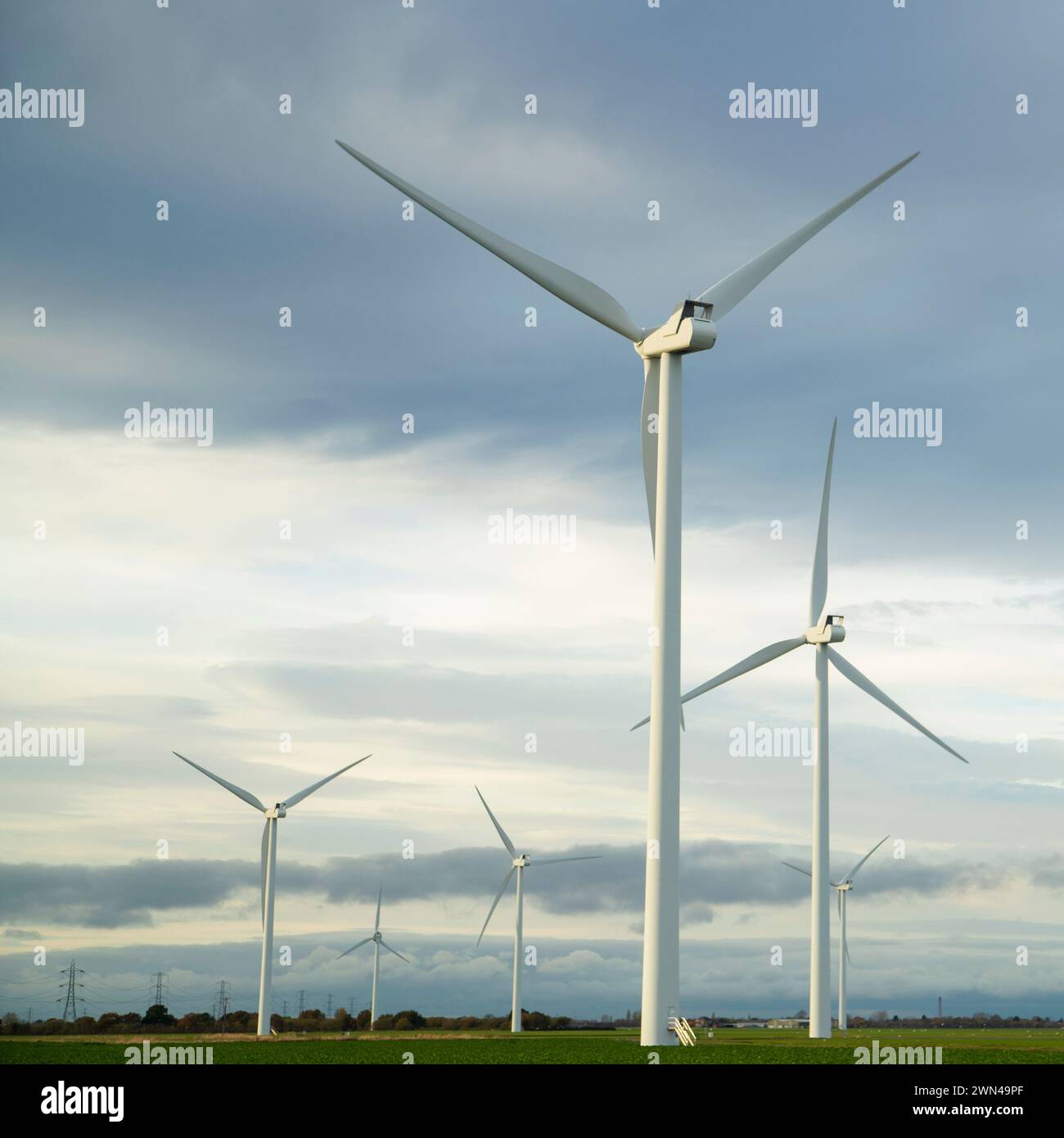 17/11/21 Tween Bridge wind farm, also known as Tween Bridge Moor ...