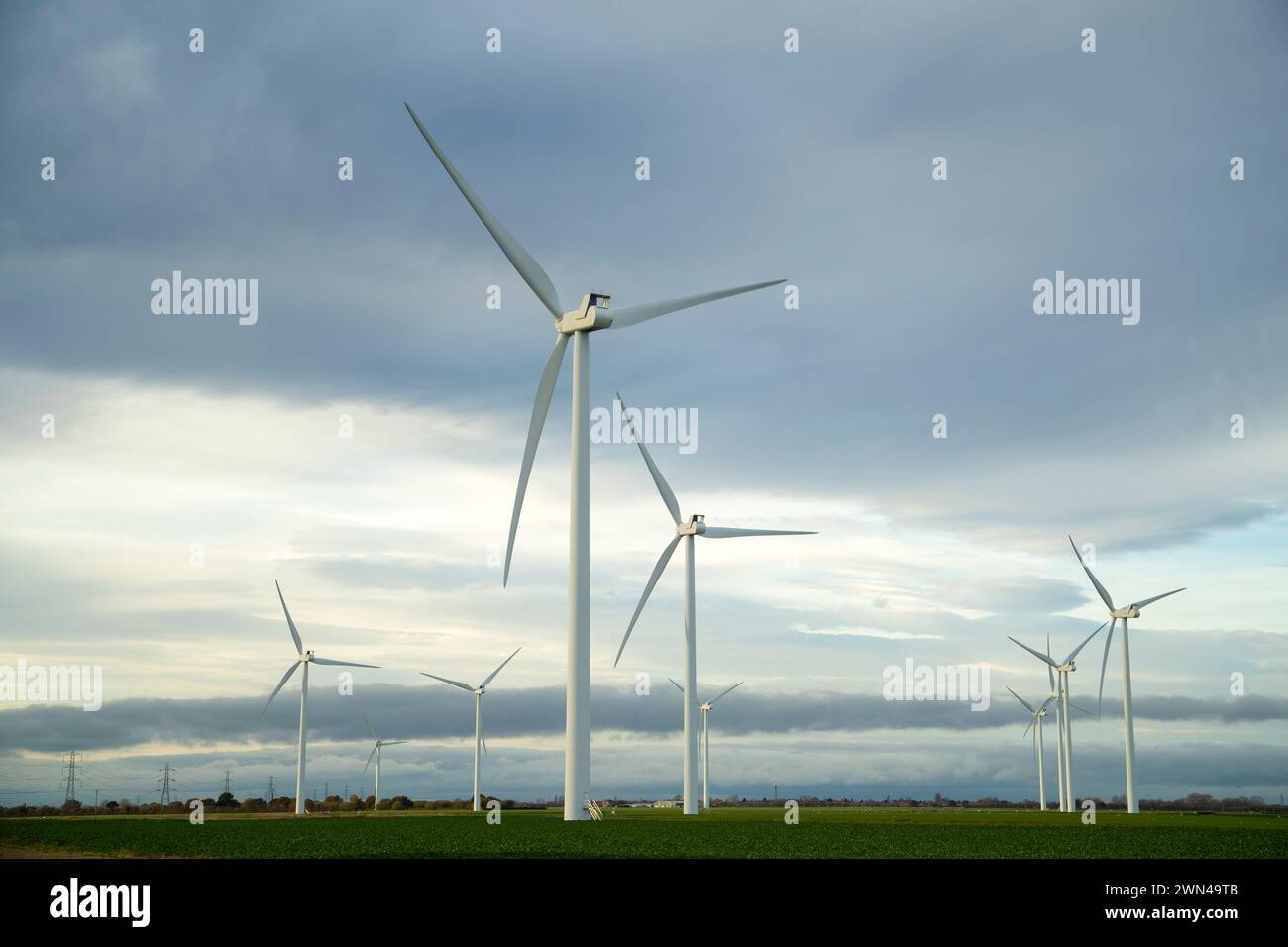 17/11/21 Tween Bridge wind farm, also known as Tween Bridge Moor ...