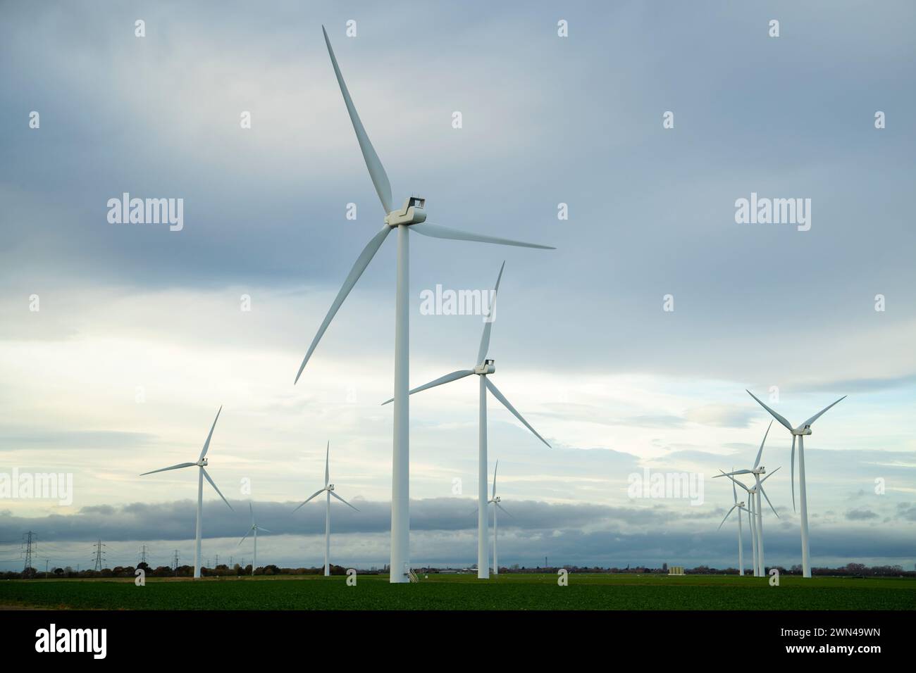 17/11/21 Tween Bridge wind farm, also known as Tween Bridge Moor ...