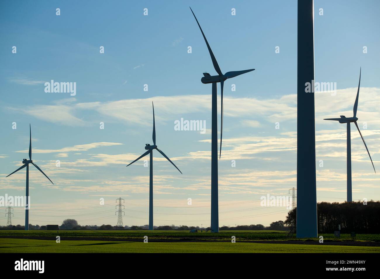 17/11/21 Tween Bridge wind farm, also known as Tween Bridge Moor ...