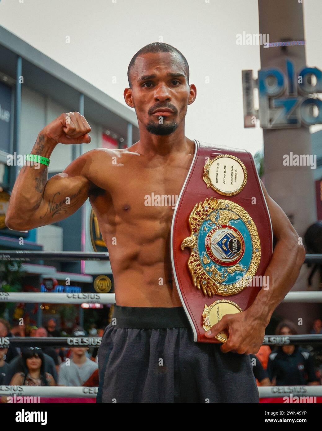 SAN JUAN, PUERTO RICO The minimum weight champion of the World Boxing ...