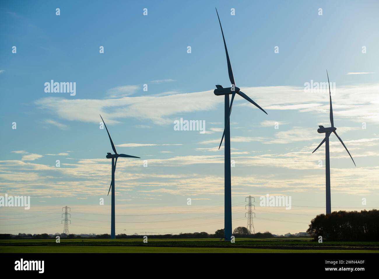 17/11/21 Tween Bridge wind farm, also known as Tween Bridge Moor ...