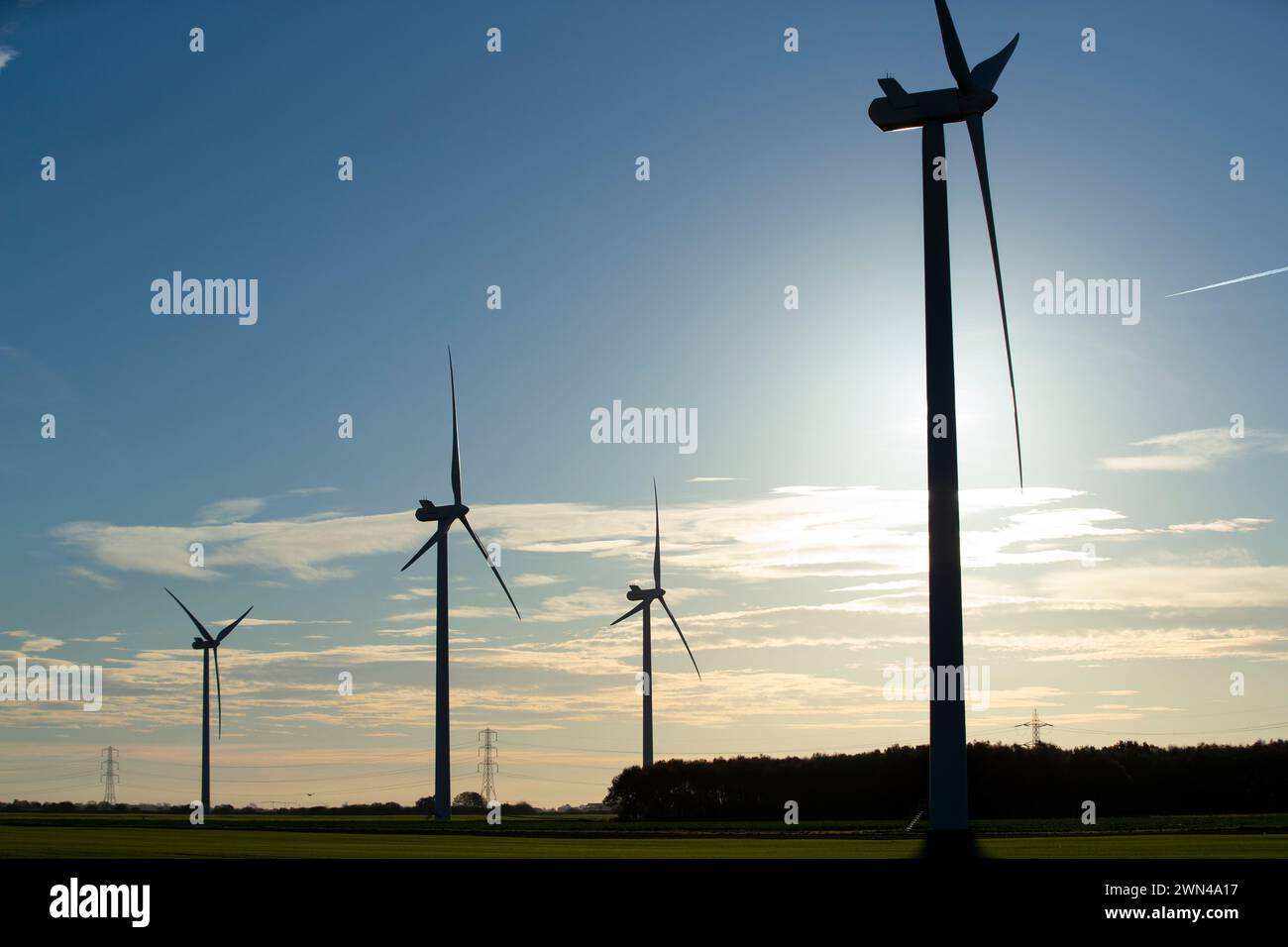 17/11/21 Tween Bridge wind farm, also known as Tween Bridge Moor ...