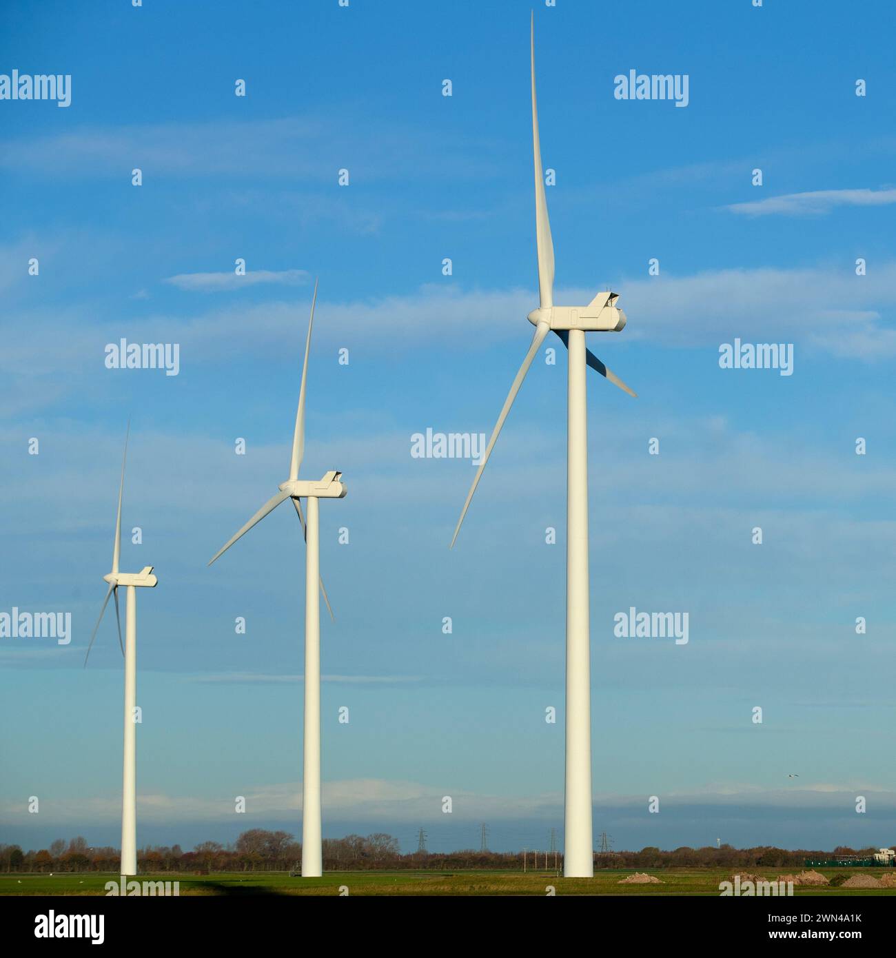 17/11/21 Tween Bridge wind farm, also known as Tween Bridge Moor ...