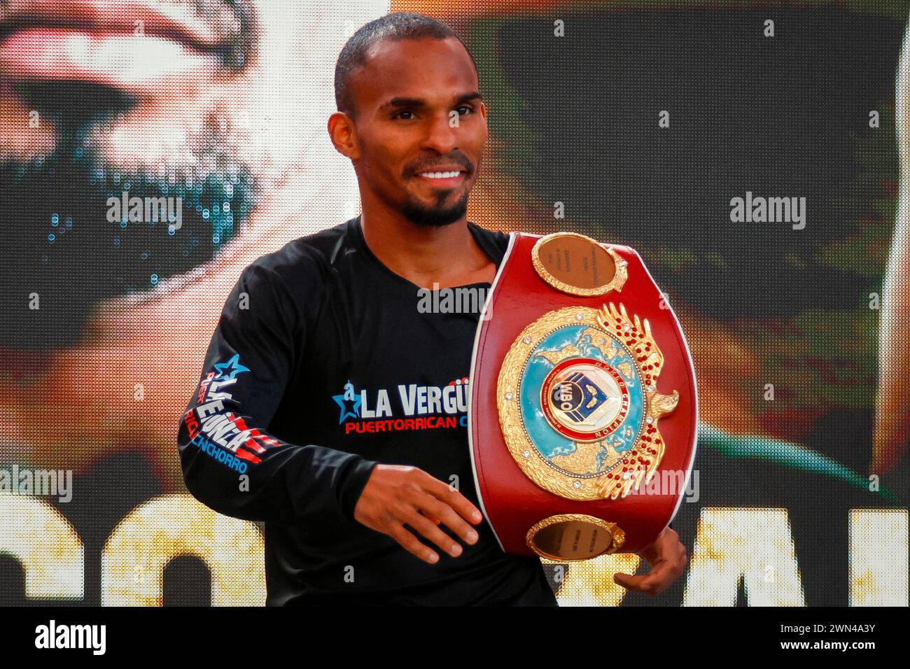 SAN JUAN, PUERTO RICO The minimum weight champion of the World Boxing ...