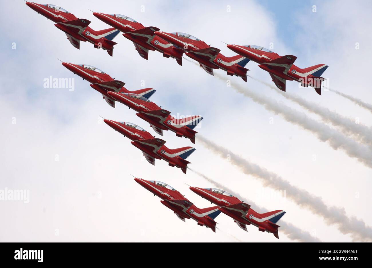 21/08/11..Undated file photo showing Red Arrows display Stock Photo - Alamy