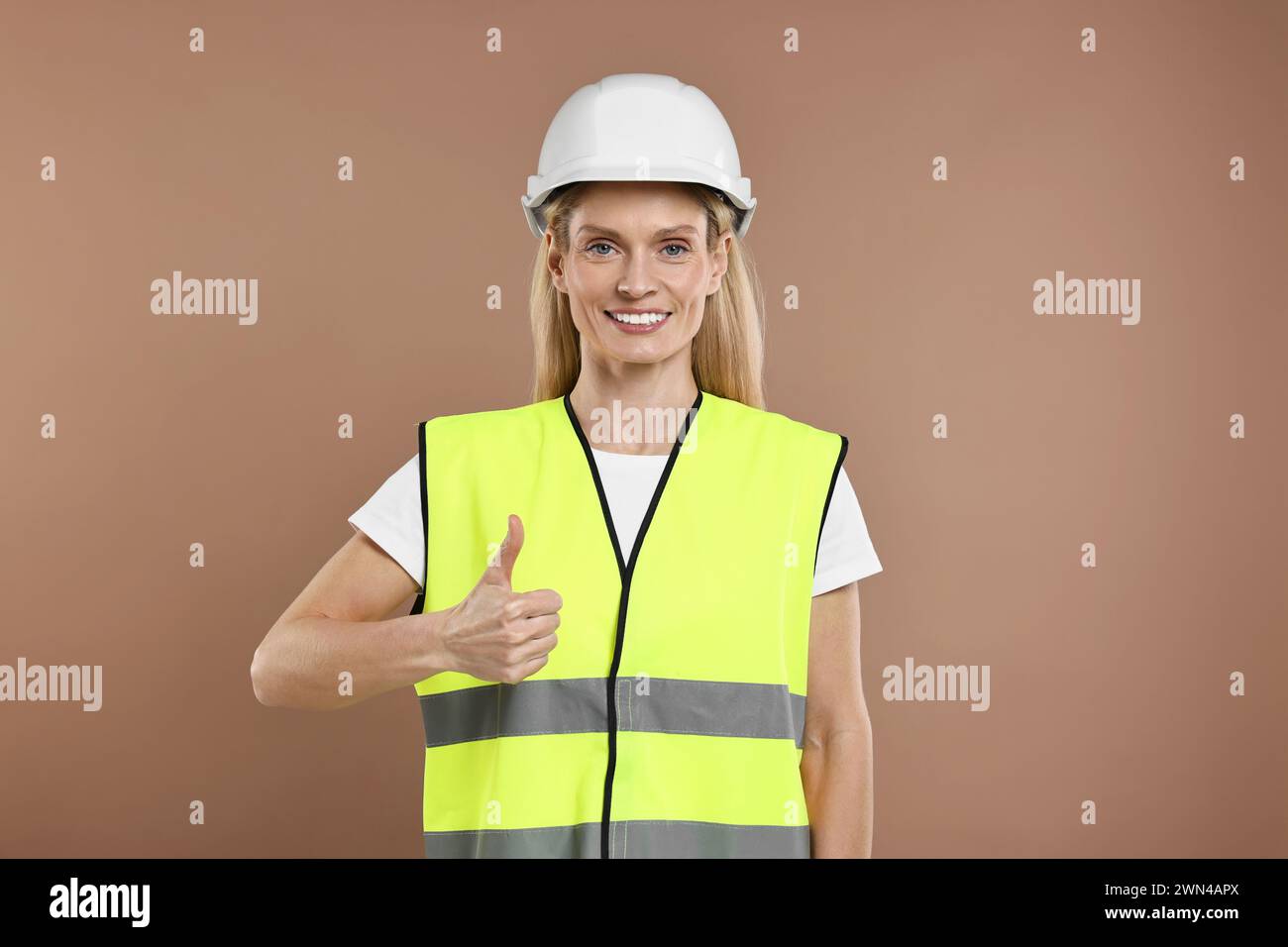 Brown construction hard hat hi-res stock photography and images - Alamy