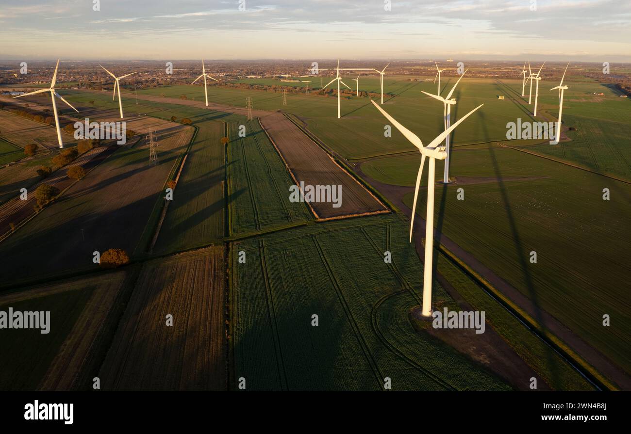17/11/21 Tween Bridge wind farm, also known as Tween Bridge Moor ...