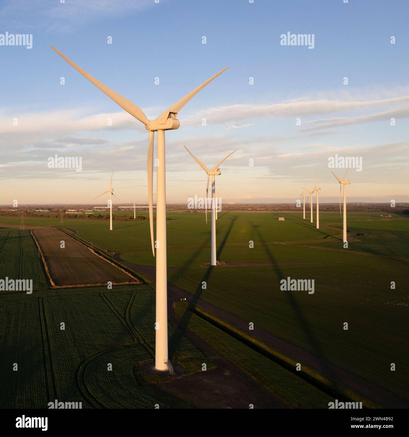 17/11/21 Tween Bridge wind farm, also known as Tween Bridge Moor ...