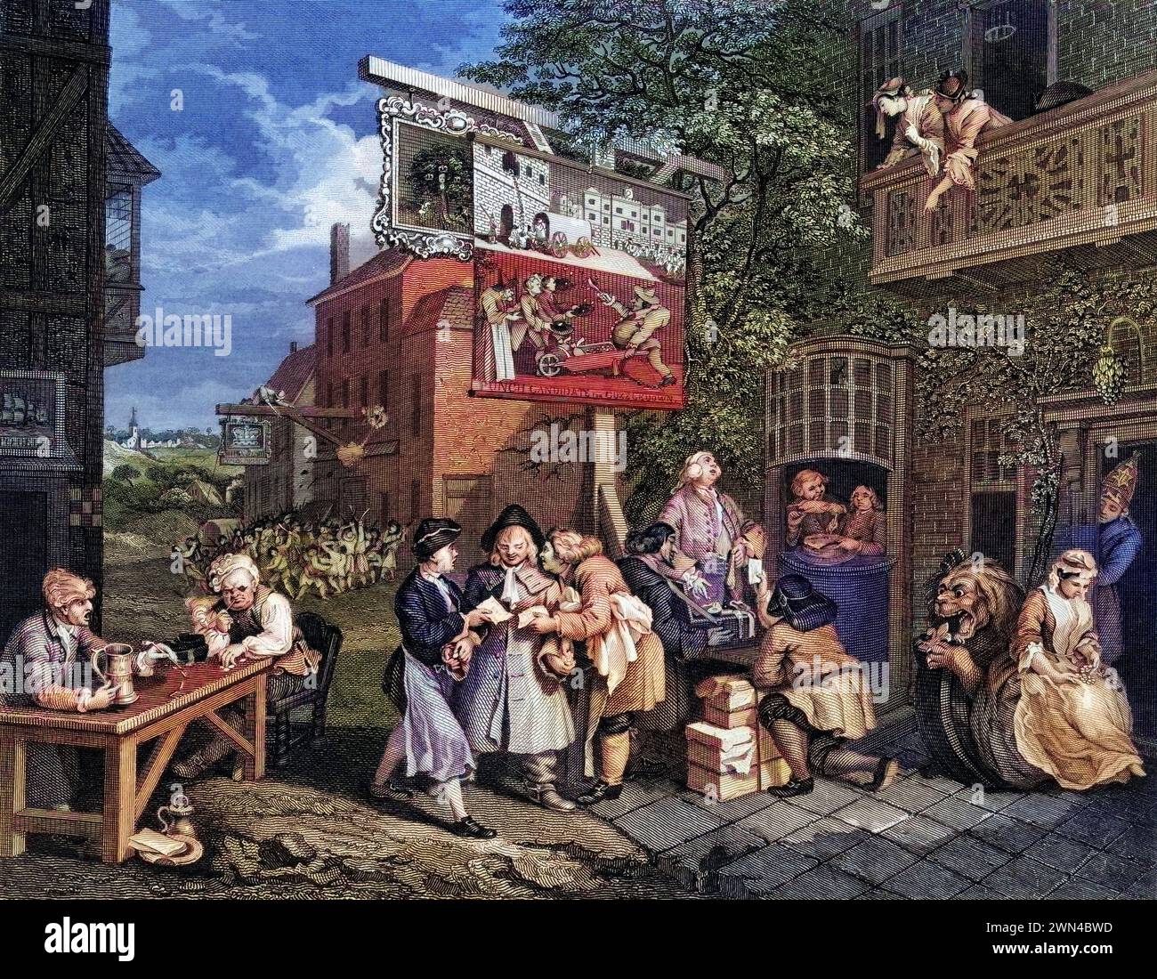 The Election Canvassing for Votes Engraved by T E Nicholson after ...