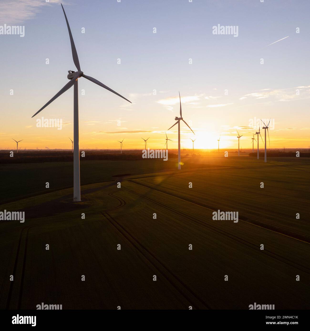 17/11/21 Tween Bridge wind farm, also known as Tween Bridge Moor ...
