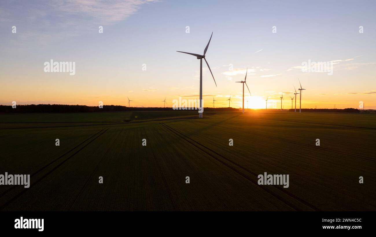 17/11/21 Tween Bridge wind farm, also known as Tween Bridge Moor ...