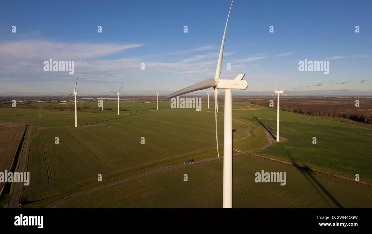 17/11/21 Tween Bridge wind farm, also known as Tween Bridge Moor ...