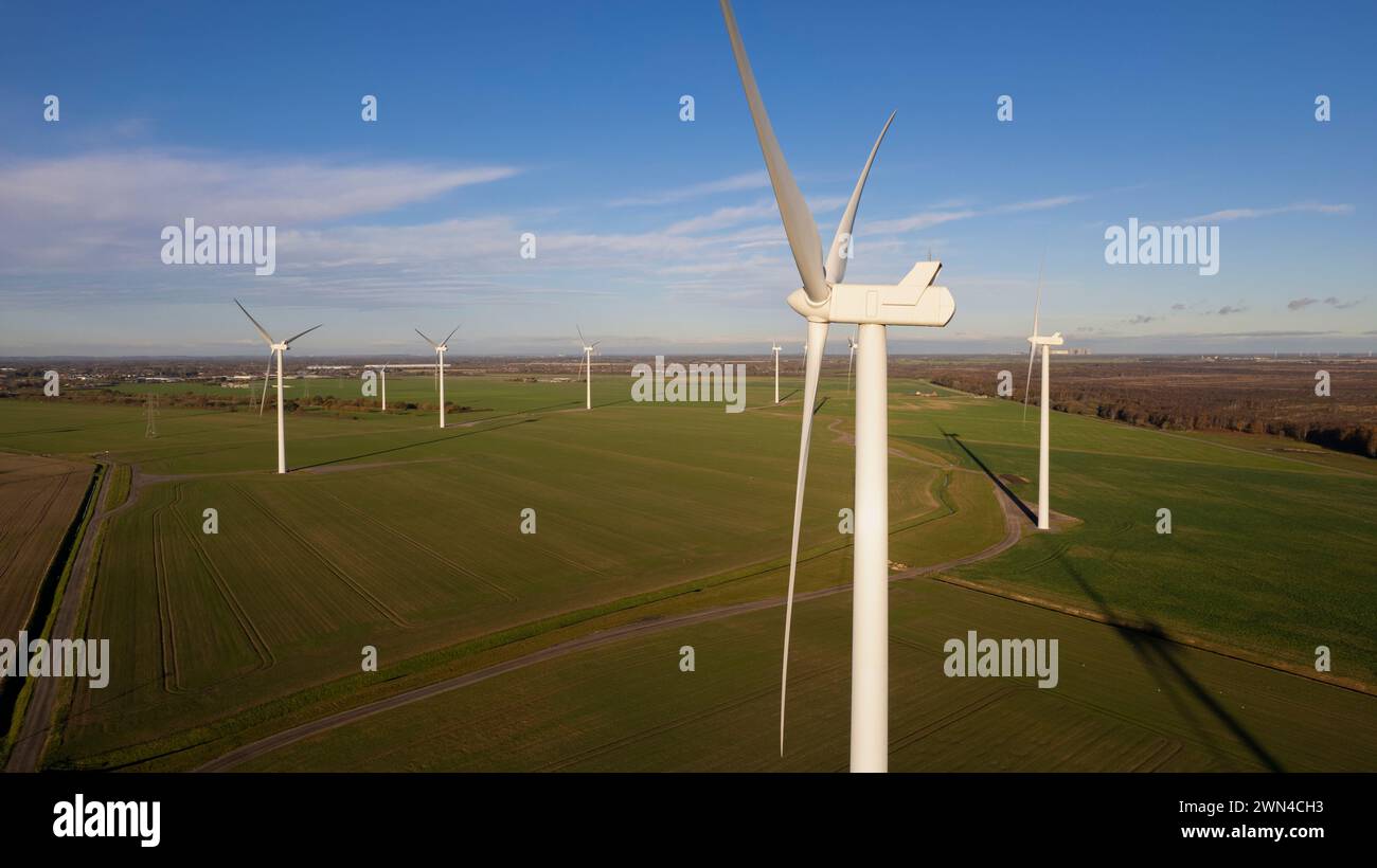 17/11/21 Tween Bridge wind farm, also known as Tween Bridge Moor ...