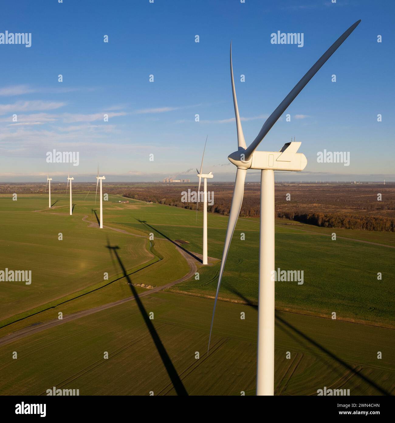 17/11/21 Tween Bridge wind farm, also known as Tween Bridge Moor ...