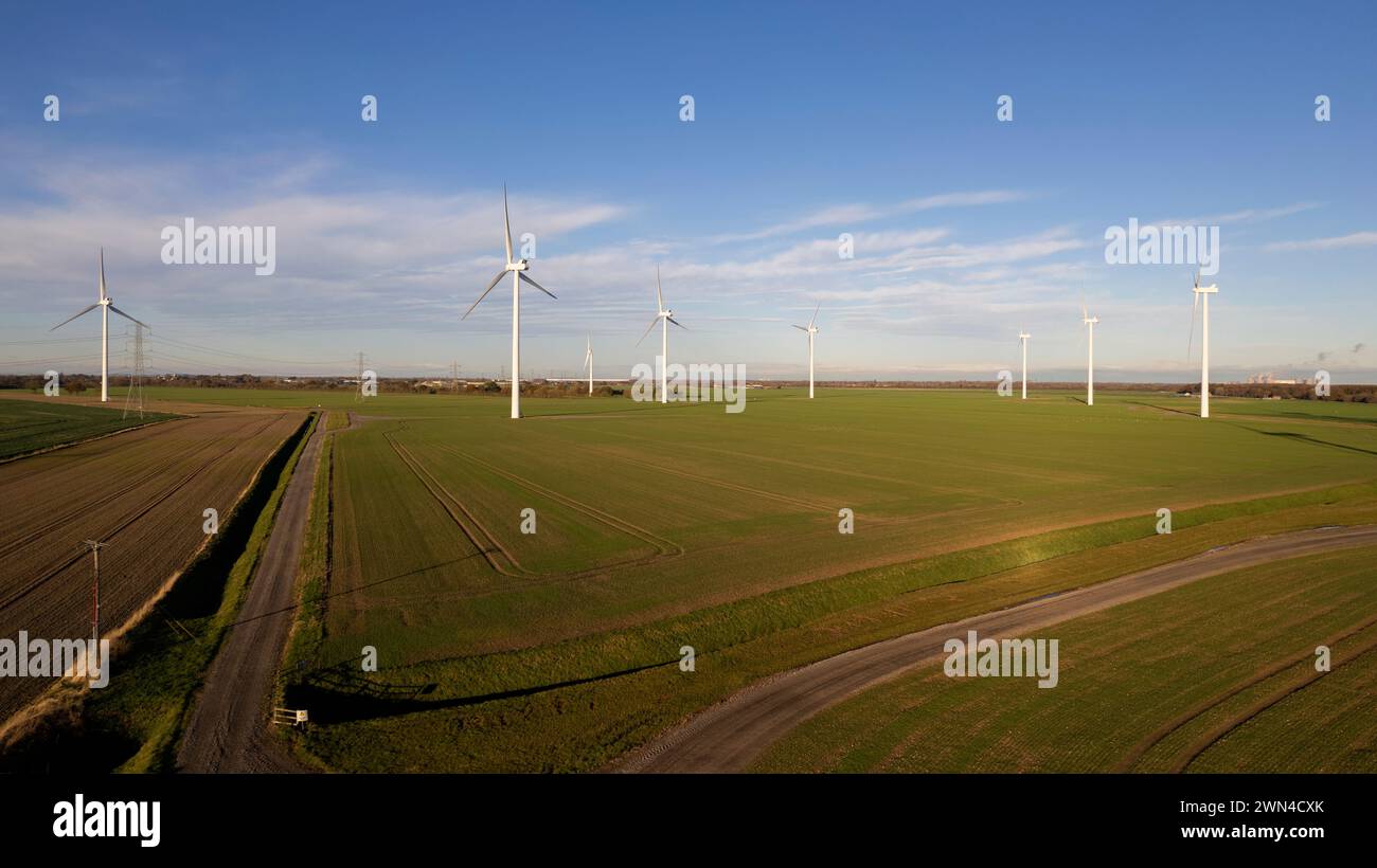17/11/21 Tween Bridge wind farm, also known as Tween Bridge Moor ...