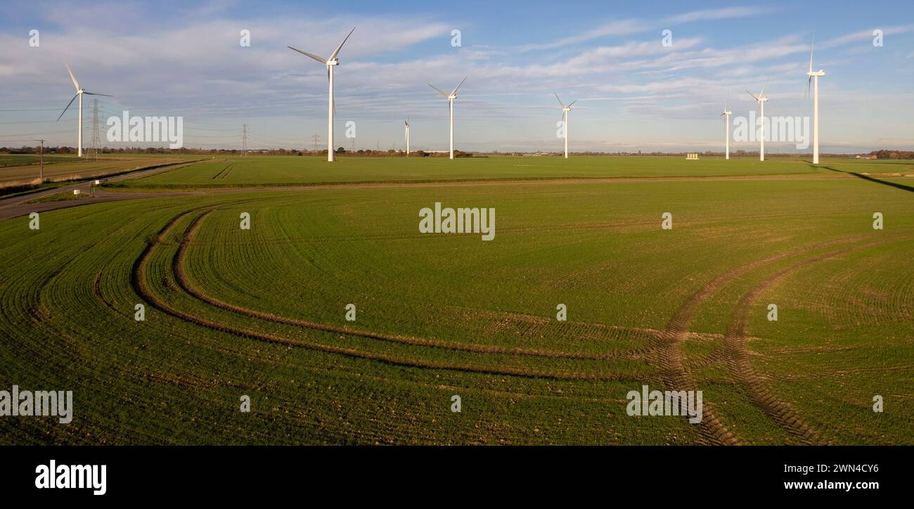 17/11/21 Tween Bridge wind farm, also known as Tween Bridge Moor ...