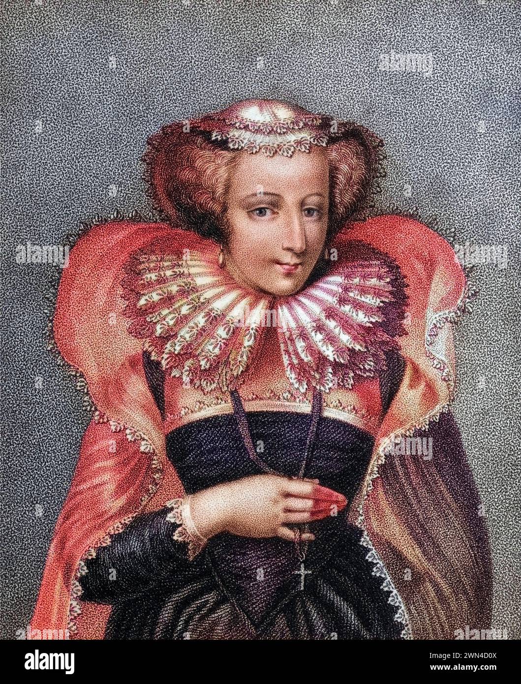 Maria, Königin der Schotten 1542-1587 auch Maria Stuart, Tochter von ...