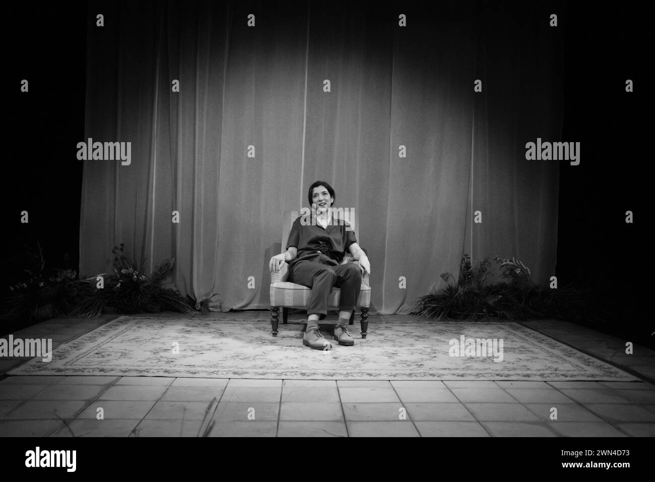 Actress Ana Mayo performs during the presentation of My grandmother is ...