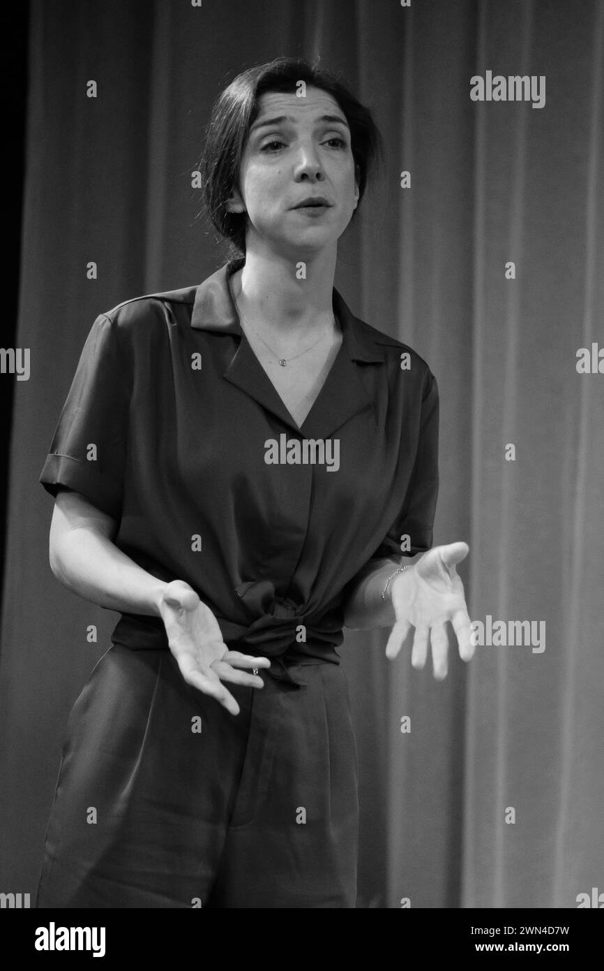 Actress Ana Mayo performs during the presentation of My grandmother is ...