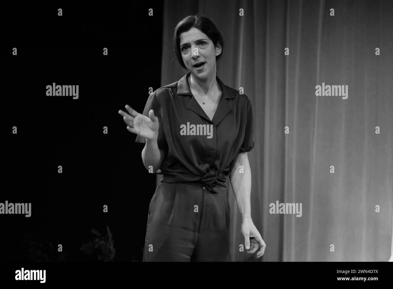 Actress Ana Mayo performs during the presentation of My grandmother is ...