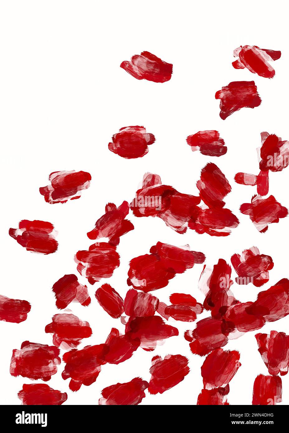 Hand drawn red grunge abstract shapes made with pencil Stock Photo - Alamy